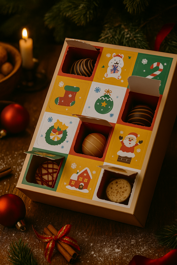 12 Days of Chocolate - Christmas Advent Gift Box (12 pack) - Eating ...